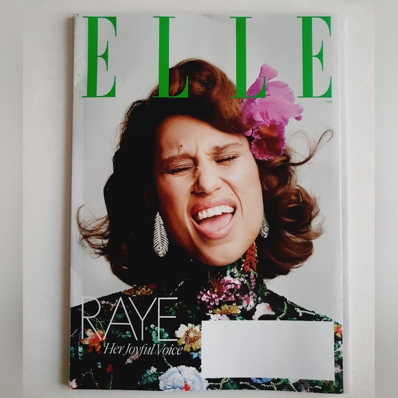 Elle | Other | Elle Magazine February 226 Raye Her Joyful Voice | Poshmark